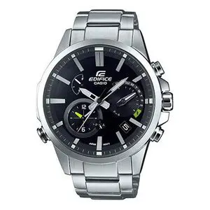 Casio Edifice Stainless Steel Quartz Watch With Sapphire Crystal - Black