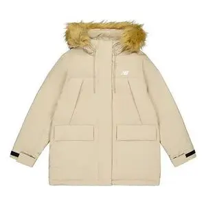 NEW BALANCE Winter Mid-down Jacket Asia Sizing 'beige - Beige/brown