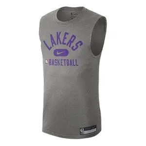 Nike Nba Los Angeles Lakers Basketball Sleeveless Top - Grey