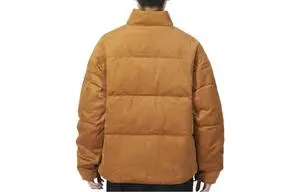PUMA Classics Oversized Corduroy Puffer Jacket - Brown