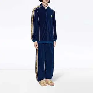 Gucci Velour Taped Oversized Track Pant