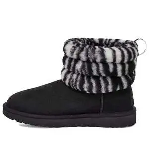 UGG Fluff Mini Quilted Leopard Zebra Boots