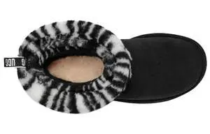 UGG Fluff Mini Quilted Leopard Zebra Boots