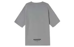 JORDAN Solid Color Logo Alphabet Round Neck Short Sleeve Gray - Default Color
