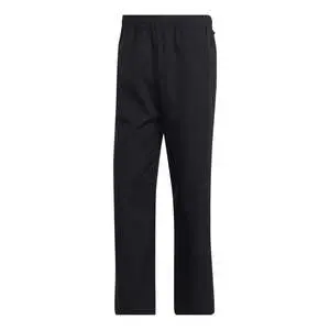 Adidas Solid Color Elastic Waistband Straight Sports Pants/trousers/joggers Black - Default Colorway