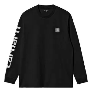 Carhartt Work In Progress Archive Script Long Sleeve T-shirt - Black