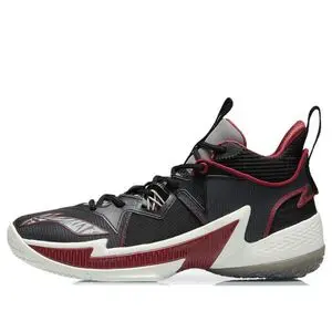 LI-NING Zhengfeng Mid-top Sneakers - Black/red/white