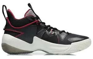 LI-NING Zhengfeng Mid-top Sneakers - Black/red/white