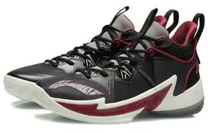 LI-NING Zhengfeng Mid-top Sneakers - Black/red/white