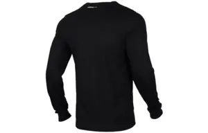 Adidas Neo Large Logo Printing Round Neck Pullover - Black