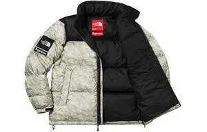 Supreme The North Face Paper Print Nuptse Jacket