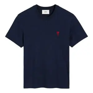 AMI Paris AMI Small Heart Logo T-Shirt Navy