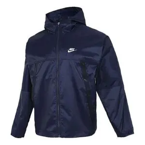 Nike As Ltwt Wvn Jkt Jacket Revival Obsidian - Blue