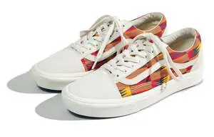 VANS Union X Old Skool 'kente Cloth' Sneakers - Red/white