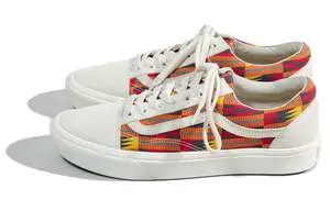 VANS Union X Old Skool 'kente Cloth' Sneakers - Red/white