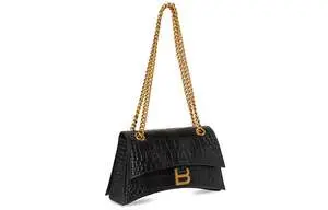 Balenciaga Crush Small Chain Bag - Black