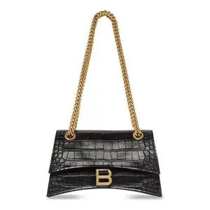 Balenciaga Crush Small Chain Bag - Black
