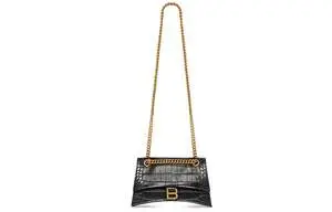 Balenciaga Crush Small Chain Bag - Black