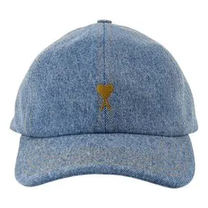 AMI Paris Ss25 De Coeur Cap - Blue
