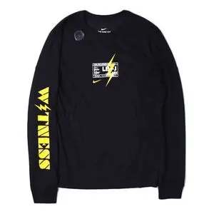 Nike Dri-fit Lebron James Basketball Long Sleeve T-shirt - Black