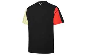 PUMA Decor8 Colorblock Logo Printing Sports Short Sleeve