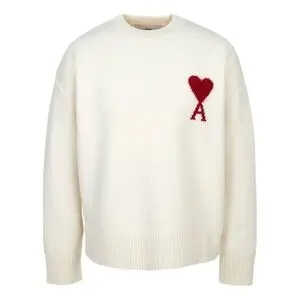 AMI Paris De Coeur' Crew Neck Knit Sweater