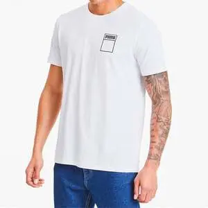 PUMA Graphic Box Logo Printed Short Sleeve Tee