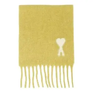 AMI Paris Alpaca Wool Muffler - Olive