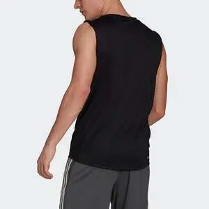 Adidas 3s Tk Casual Sports Training Vest - Black
