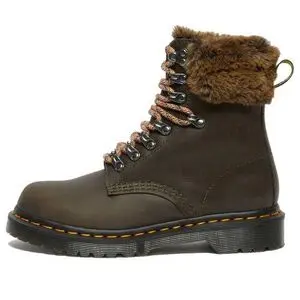 Dr. Martens 1460 Lace Up Ankle Boots - Graygreen