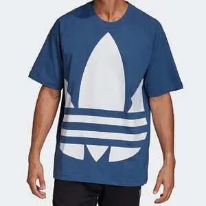 Adidas Originals Large Logo Printing Short Sleeve - Blue