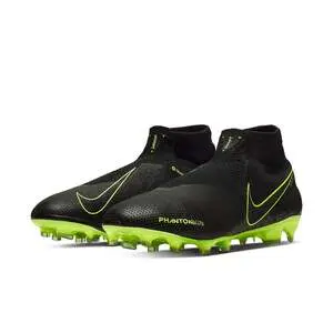 Nike Phantom Vision Elite Df Fg Football Boots - Black/volt