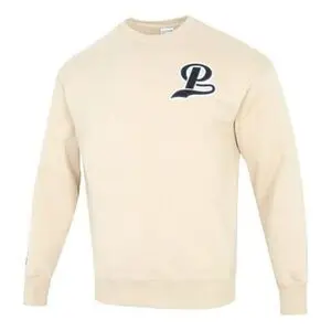 PUMA Team Crew Logo Sweatshirt - Beige/black