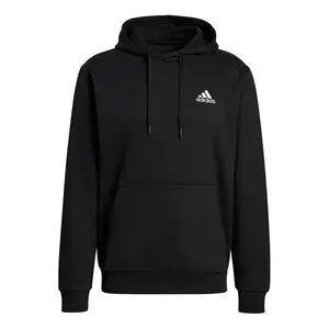 Adidas Feelcozy Hooded Sweatshirt With Logo Detail - Black