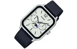Casio Analog Watch With Leather Strap