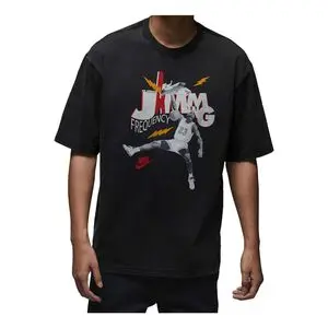 Nike X Jordan Brand T-shirt Asia Sizing 'black White - Black/white