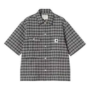 Carhartt Work In Progress Short Sleeve Plaid Shirt - Black