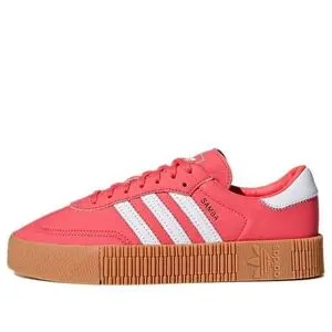 Adidas Sambarose Platform Sneakers - Pinkred/white