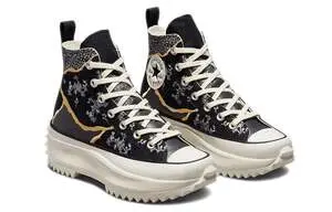 CONVERSE Run Star Hike High Top Sneakers With Metallic Floral Detail