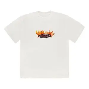 TRAVIS SCOTT Cactus Jack Flame T-shirt - Cream