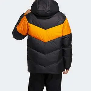 Adidas Hooded Down Jacket With Zipper Closure