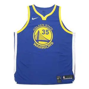 Nike Kevin Durant Golden State Warriors Icon Edition Authentic Basketball Jersey - Blue