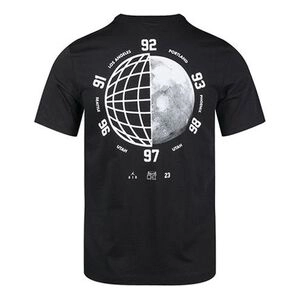 JORDAN Love 6 Printing Basketball Sports Round Neck Short Sleeve - Black