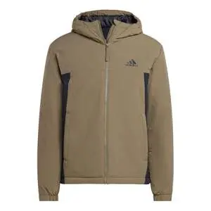 Adidas Insulated Hooded Jacket - Green