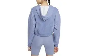 Nike Dri-fit Cropped Training Hoodie - Blue