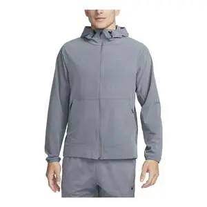 Nike Water-repellent Hooded Zip-up Jacket - Grey