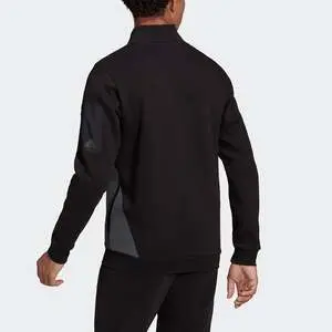 Adidas Fleece Track Jacket With Logo Detail