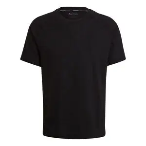Adidas Solid Color Logo Alphabet Printing Round Neck Short Sleeve Black T-shirt - Default Colorway