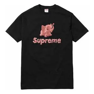Supreme Ss17 Elephant Tee Small Short Sleeve - Black