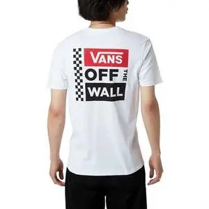 VANS Back Large Logo Printing Round Neck Short Sleeve Couple Style